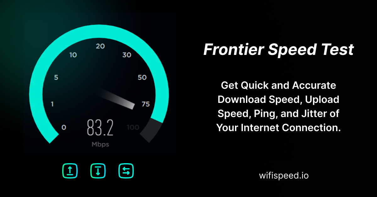 Frontier Speed Test Check Your Internet Speed
